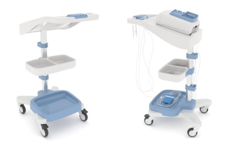 2011 | TROLLEY FOR DIATHERMY WITH ARGON & ASCANCE TABLE – MTS Modular Trolley System